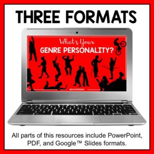 Reading Genre Personality Test - Secondary Library Lesson - Genre ...