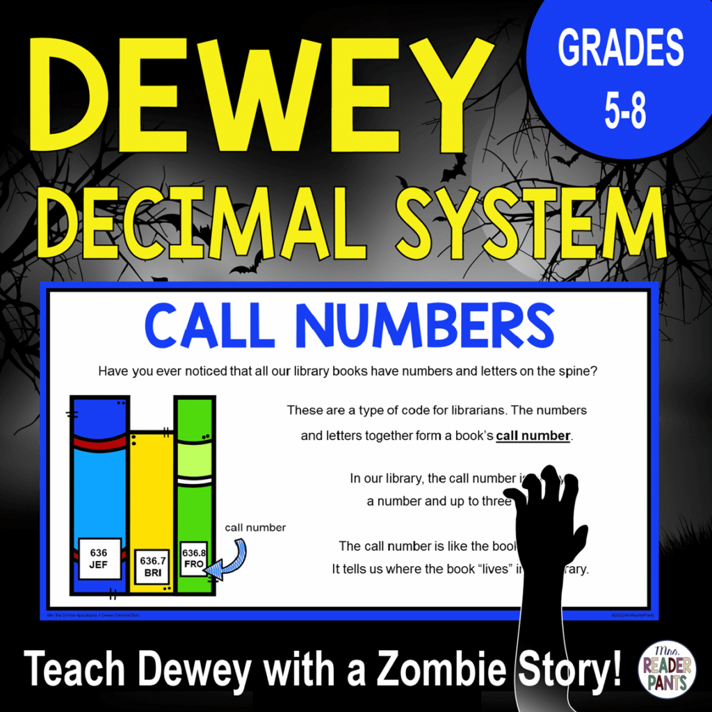 Dewey Decimal System Activities - Halloween Alternative - Zombie ...