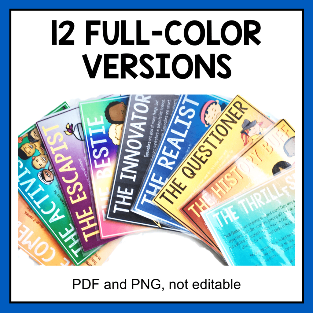 Elementary Genre Personality Posters - What's Your Genre Personality ...