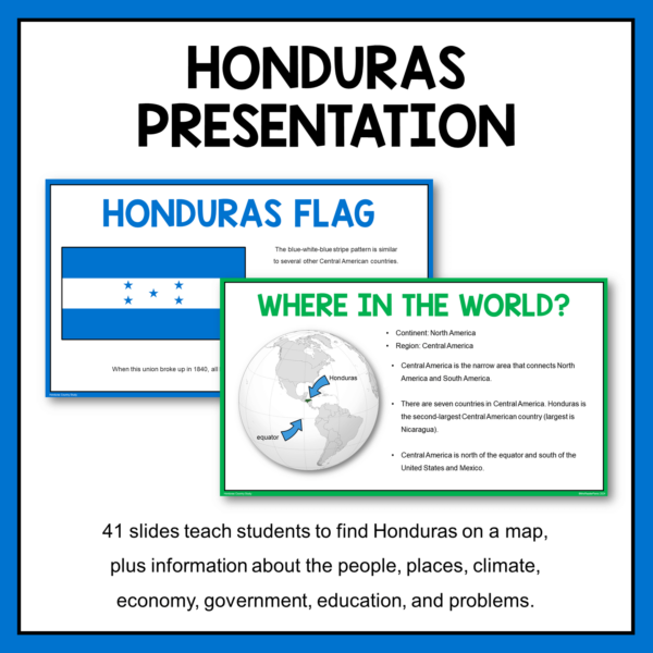 Honduras Country Study - Honduras Presentation and Activities - Central ...