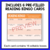 Reading Bingo Cards - Library Reading Challenge - Classroom + Library ...