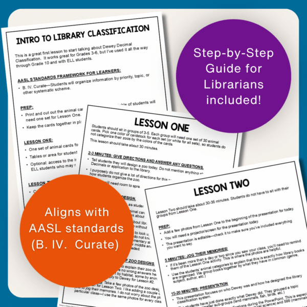 Dewey Decimal System Activity - Design a Zoo - Dewey Decimal Library ...