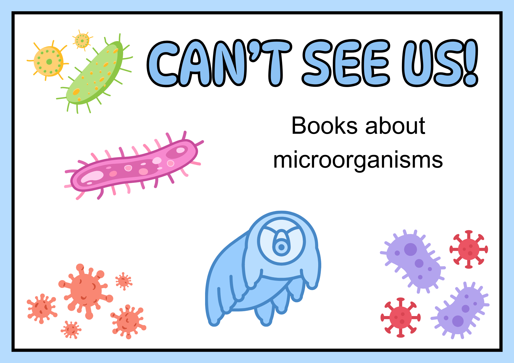 5 Books About Microorganisms + Free Display Poster - MrsReaderPants